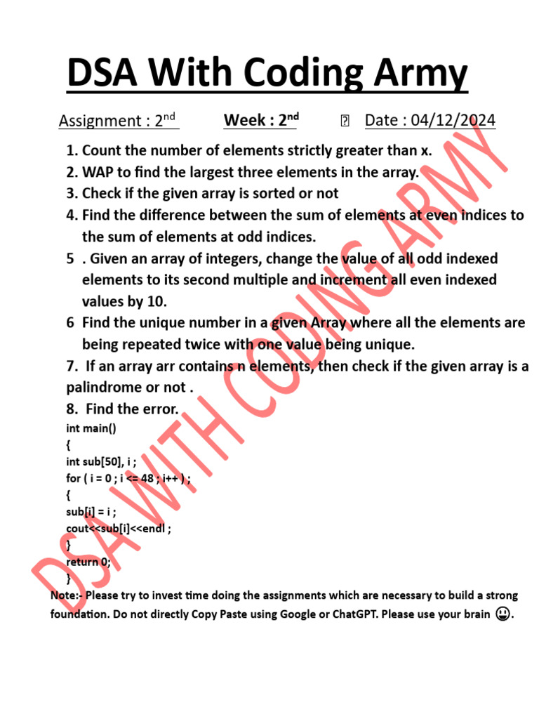 New - Week 3rd - Assignment 2nd | PDF