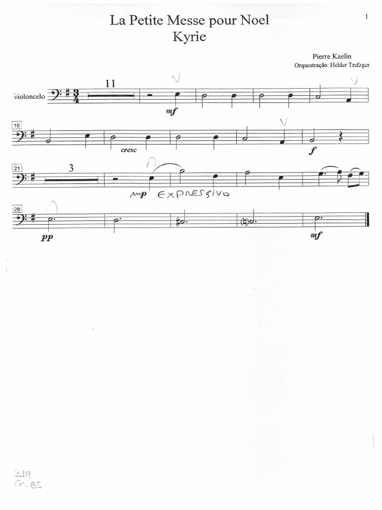 Cello Petite Messe | PDF