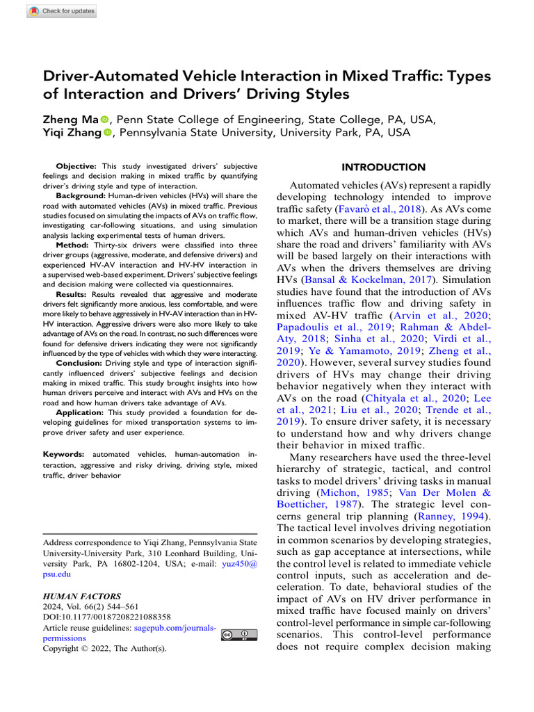 ma-zhang-2022-driver-automated-vehicle-interaction-in-mixed-traffic-types-of-interaction-and ...