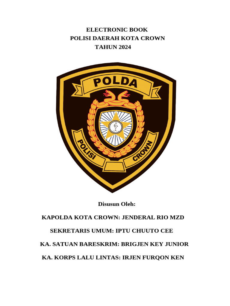 SOP Kepolisian Polda Crown 2024 | PDF