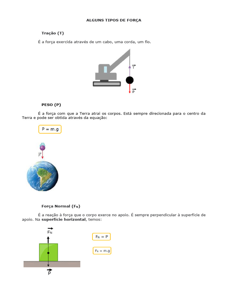 LEIS DE NEWTON - PARTE II | PDF | Força | Atrito