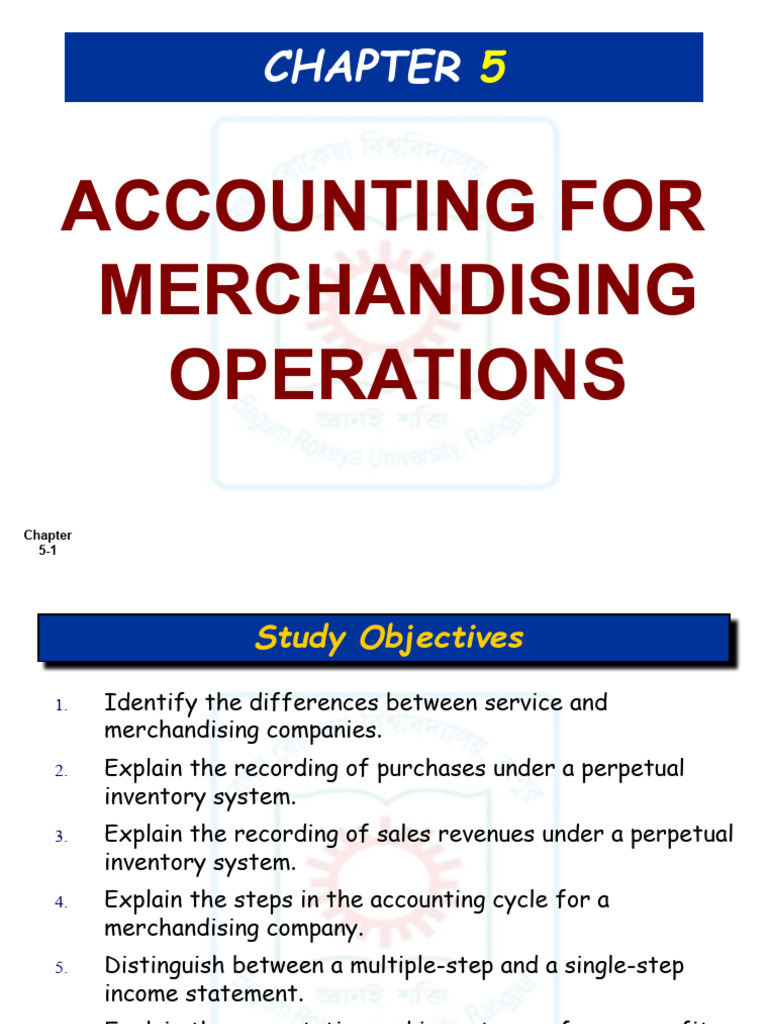 Accounting for Merchandising Operations | PDF | Income Statement | Cost ...