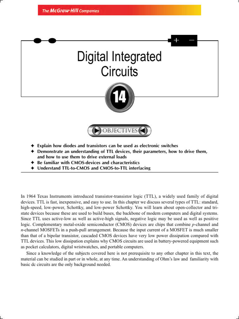 Digital Principles & Applications - (Chapter 14. Digital Integrated ...