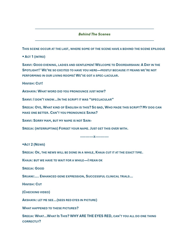 Behind The Scenes (Last) | PDF