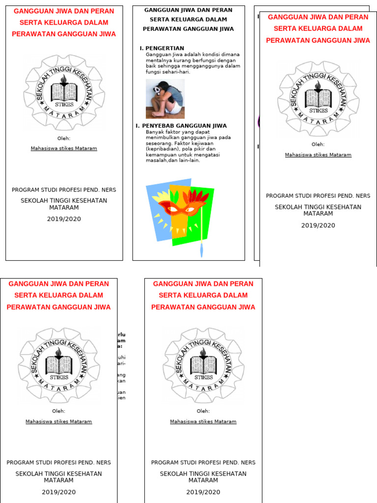 Leaflet Gangguan Jiwa Poli | PDF