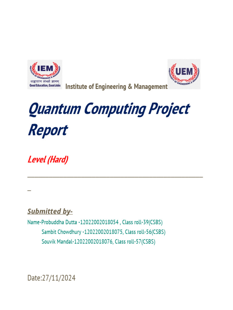 report_cover[1] | PDF | Algorithms | Computer Science