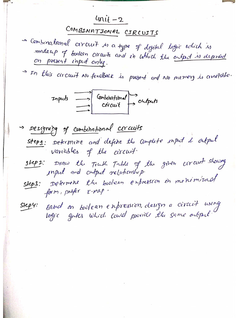 Unit2 Digital Electronics | PDF