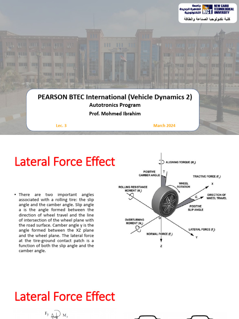 Lecture 3 Vehicle Dynamics 2 | PDF | Force | Motor Vehicle