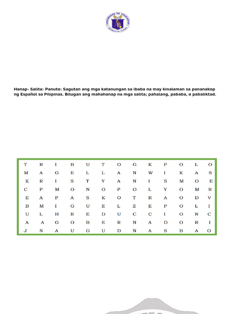 Unang Sumatibong Pagsusulit Sa Ikaapat Na Markahan Sa Ap7 Las | PDF