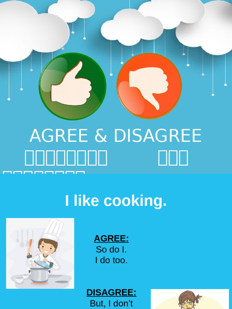 Agree & Disagree Phrases Guide | PDF