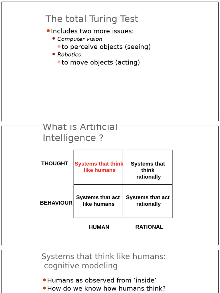 1.2 The Total Turing Test | PDF | Rationality | System