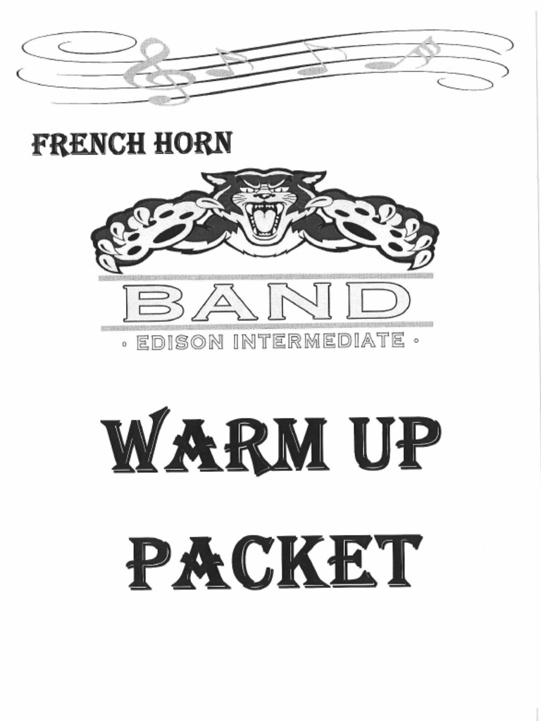 EIS Warm Up Packet - French Horn | PDF