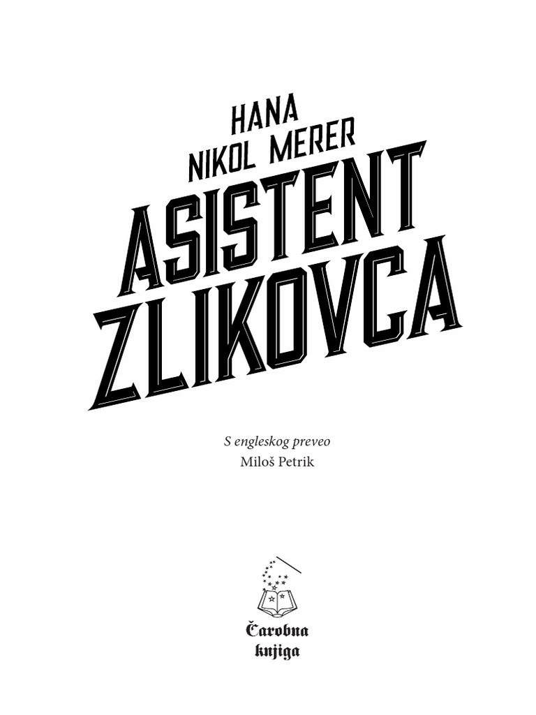 _Asistent Zlikovca _ Odlomak | PDF