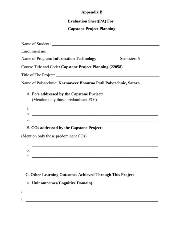 CPP Evaluation Sheet | PDF | Cognition | Psychology