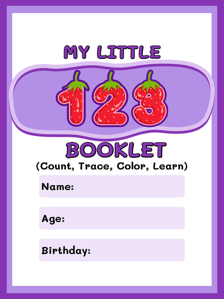 Number Tracing Booklet | PDF | Foods