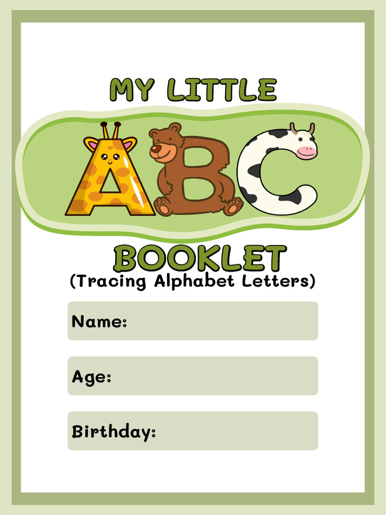 Alphabet Tracing Booklet | PDF