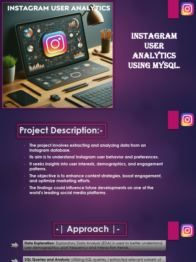 MySQL Project - Instagram User Analytics | PDF | Databases | Data Analysis