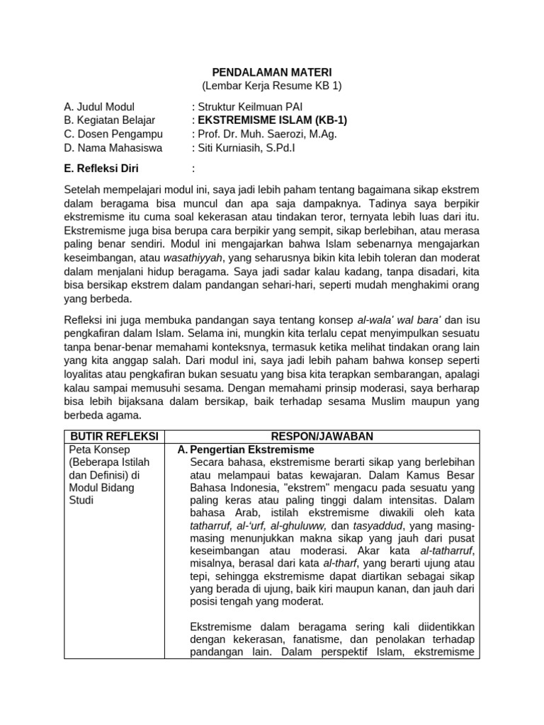 Resume KB 1 Pai Kontemporer | PDF