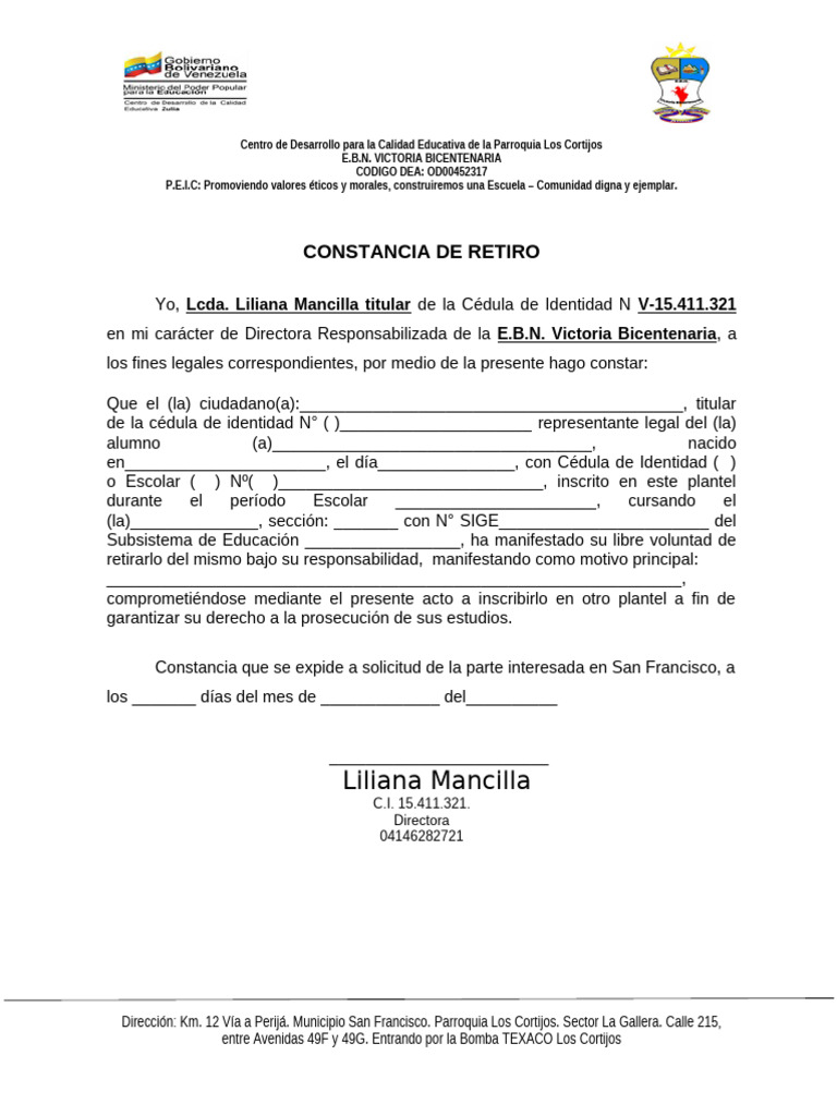 2024 Constancia de Retiro | PDF