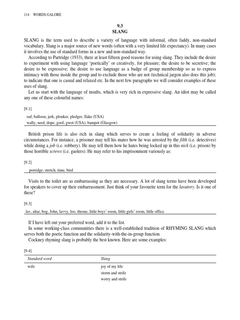 Francis Katamba English Words-45 | PDF | Slang