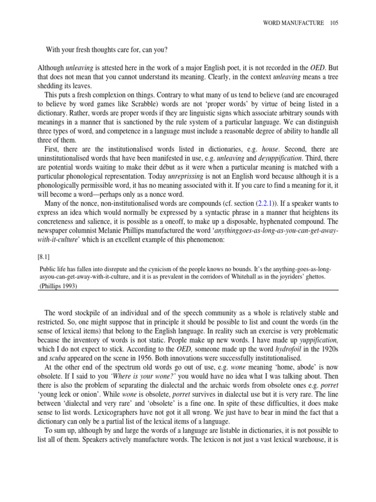 Francis Katamba English Words-42 | PDF | Semantics | Word