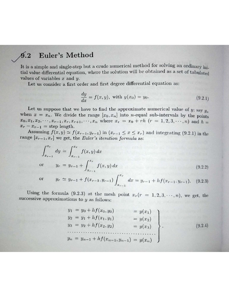 Euler's method | PDF Euler's method | PDF