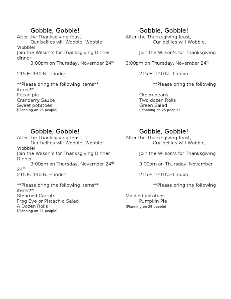 Gobble | PDF | Sports & Recreation | Cooking, Food & Wine