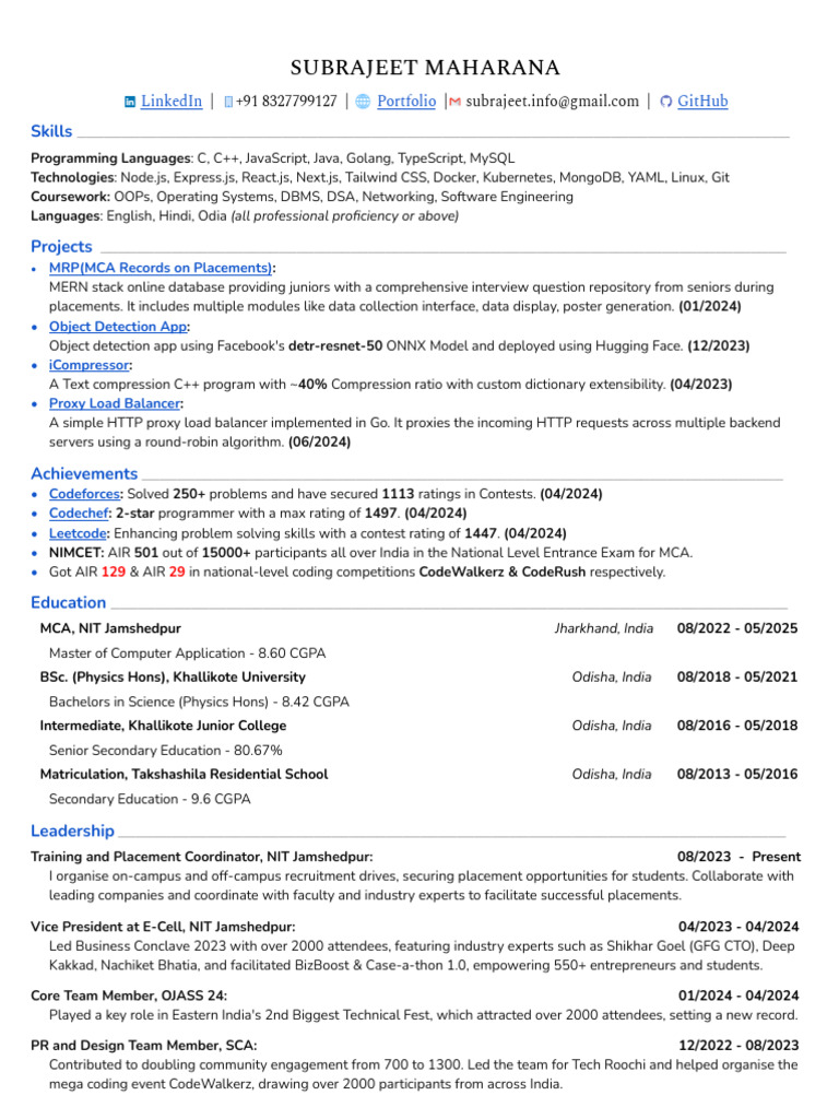 SubrajeetDV | PDF | Information Technology | Computer Programming