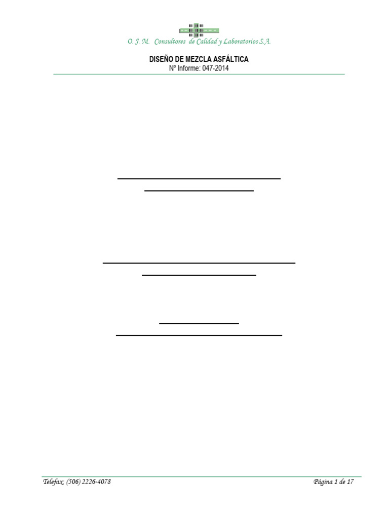 Oficio 047-2014 DISEÑO MEZCLA HOLCIM-AGRECA POLIMERO | PDF | Sustancias químicas | Materiales