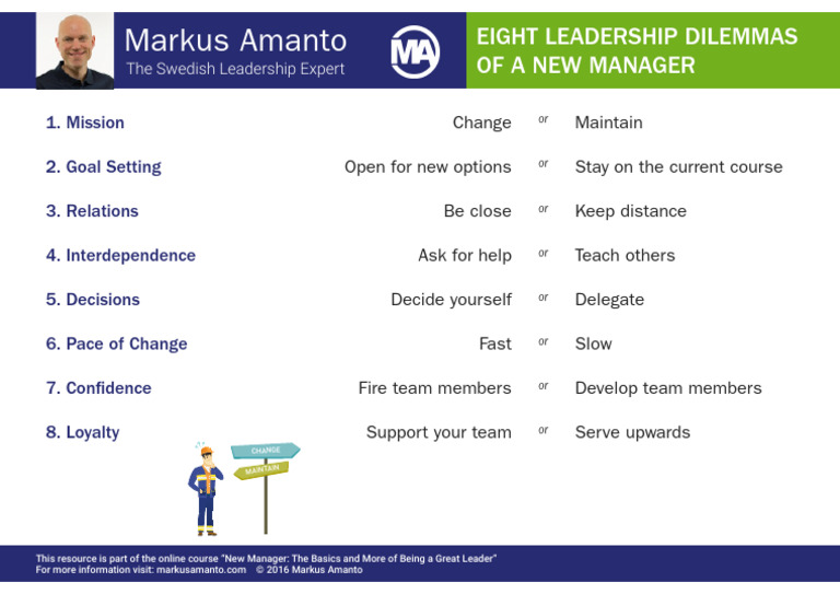 Leadership Dilemmas for New Managers | PDF