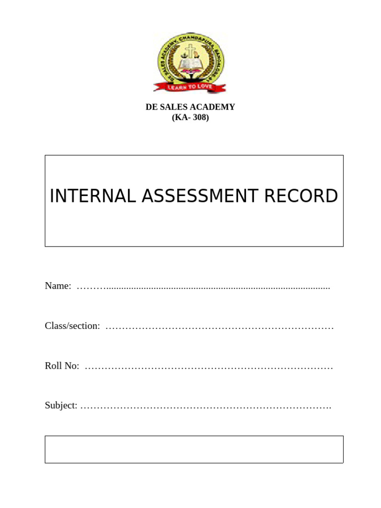 Assignment Cover Page | PDF
