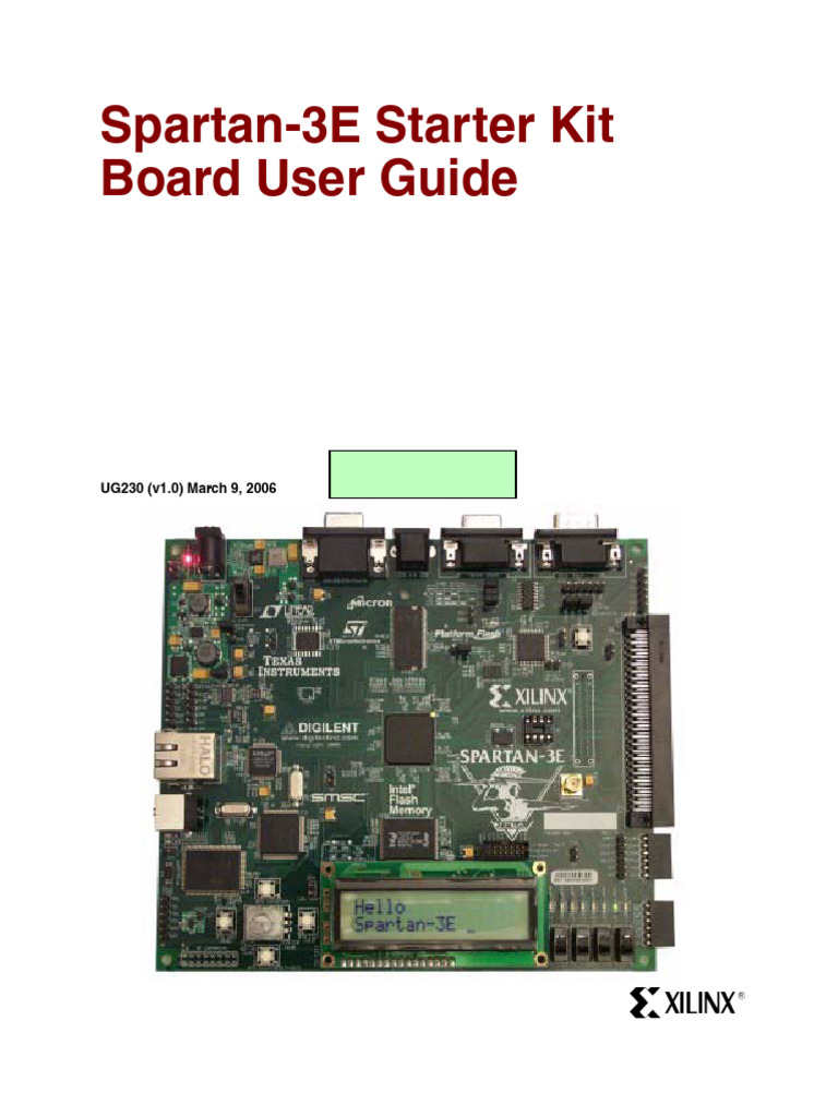 Spartan 3e User Guide Pdf Field Programmable Gate Array Electronics 