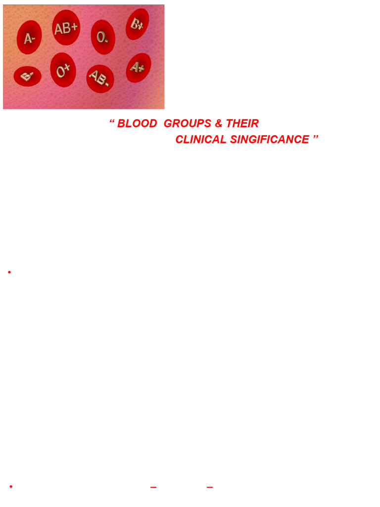 BLOOD GROUPS | PDF | Blood Type | Serology