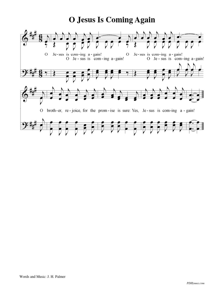 O Jesus Is Coming Again - N | PDF