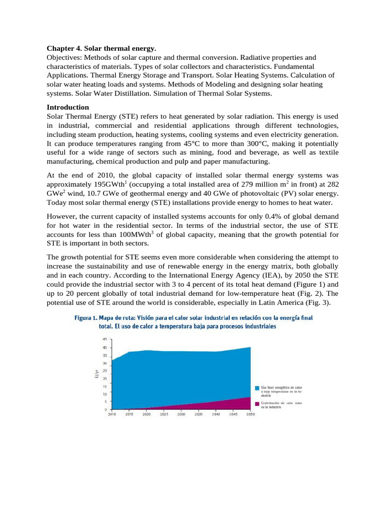 solar thermal energy | PDF | Solar Energy | Atmosphere Of Earth