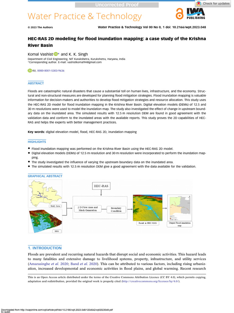 HEC-RAS_2D_modeling_for_flood_inundation_mapping_a | PDF | Flood ...
