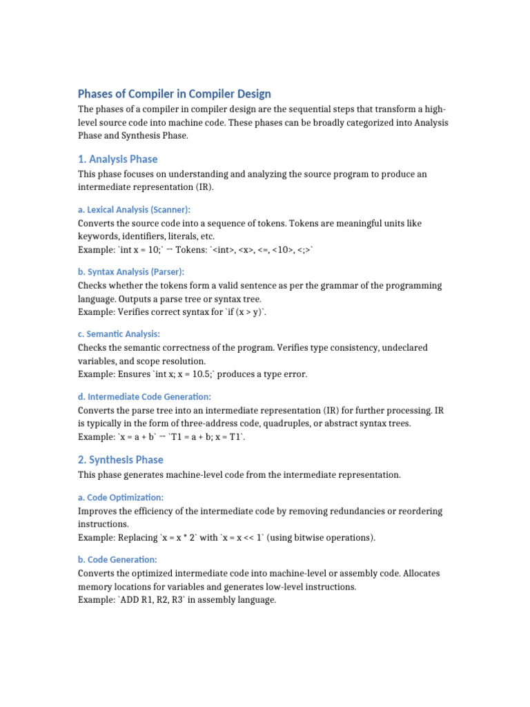 Phases_of_Compiler | PDF