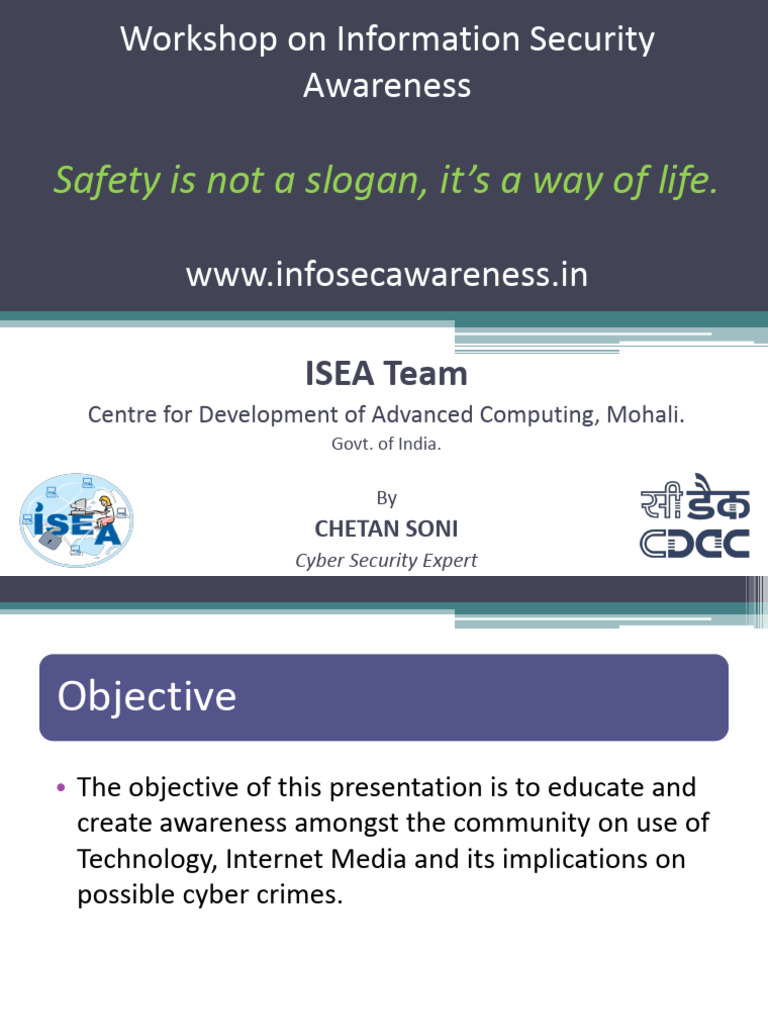 Workshop On Information Security Awareness | PDF | Ransomware | Security