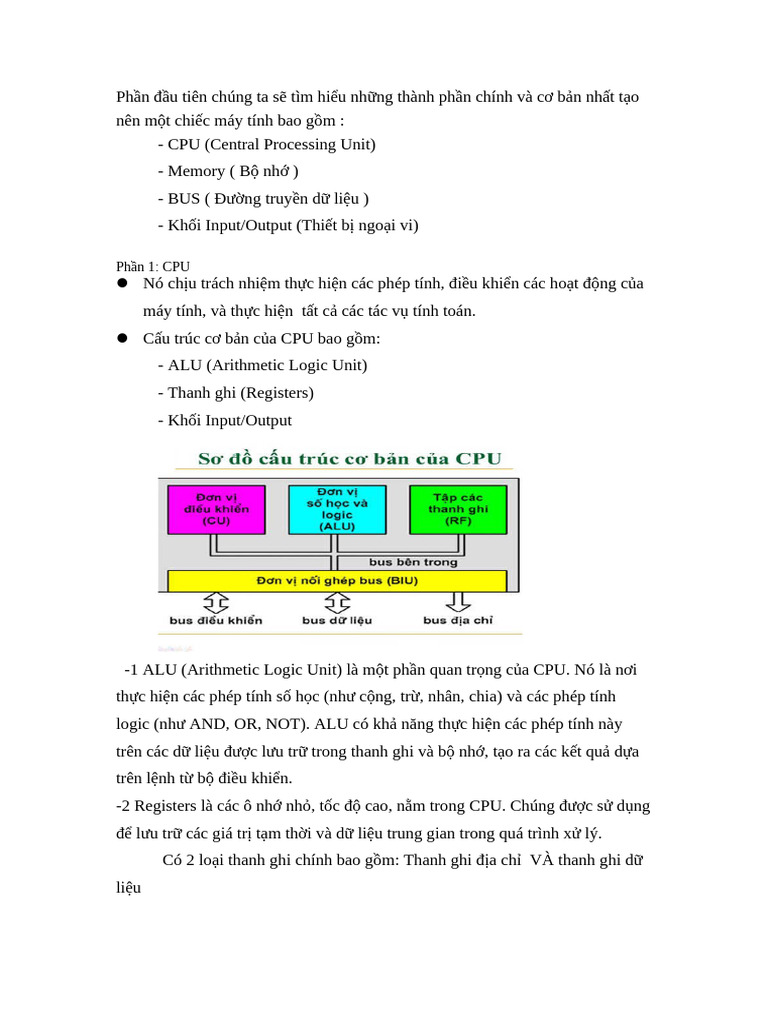 Part1 Cpu | PDF