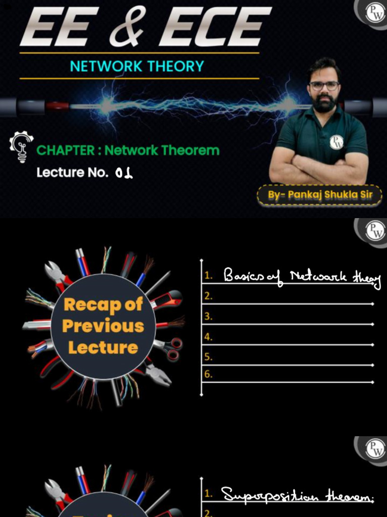 Network Theorems 01 _ Class Notes | PDF