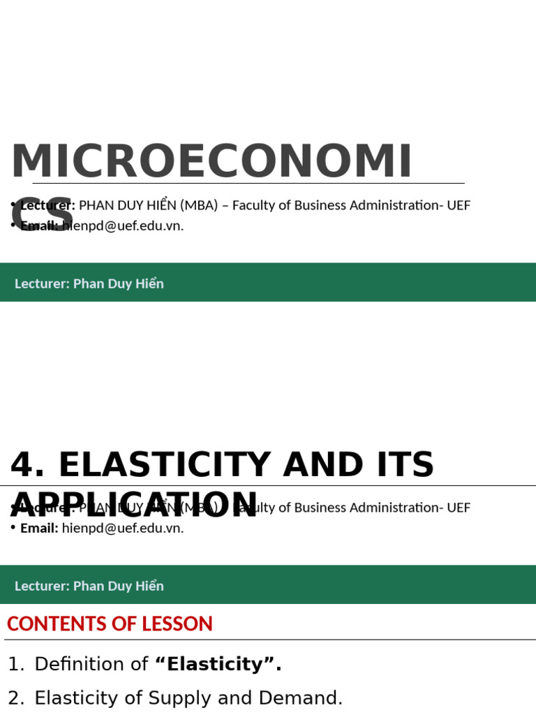 Chapter 4 - Elasticity and Its Application | PDF | Demand | Elasticity (Economics)