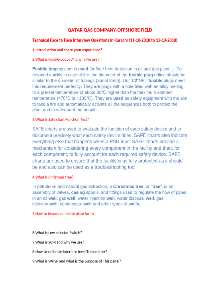 QATAR QAS COMPANY Offshore Karachi | PDF | Energy Technology | Gas ...