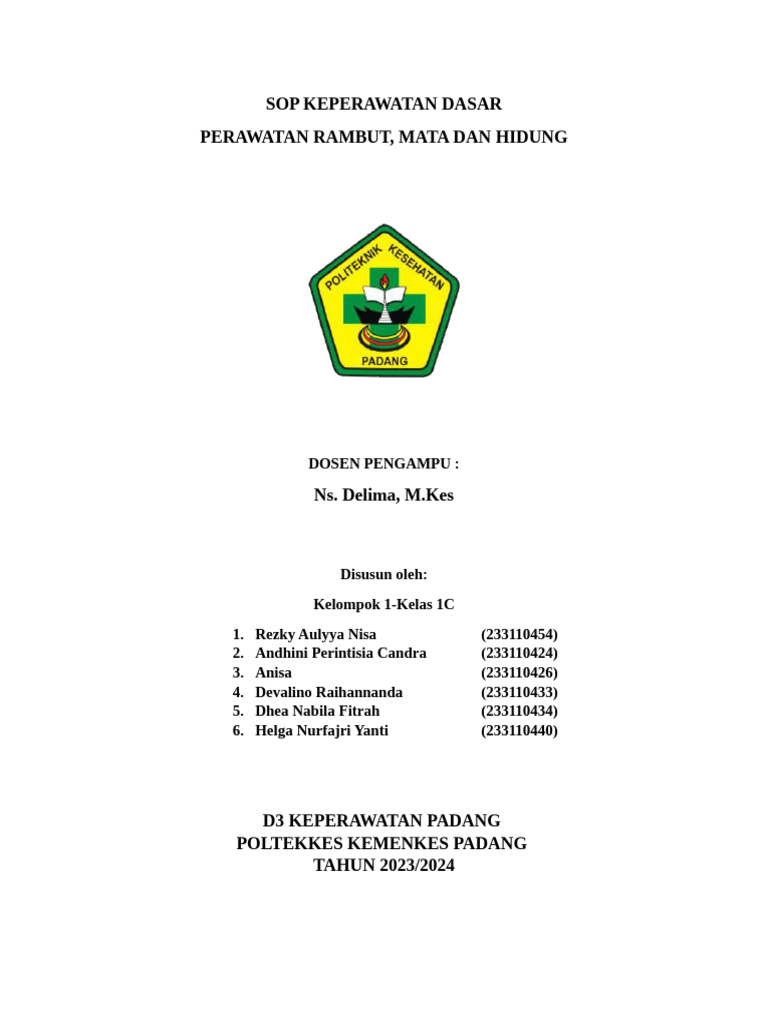 Sop Kel 1 Kepdas | PDF