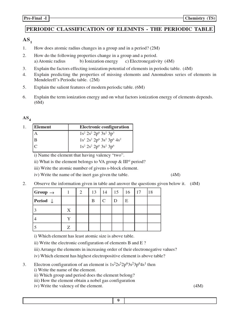 Chemistry CH 7&Ch 12 Notes | PDF | Periodic Table | Acetic Acid