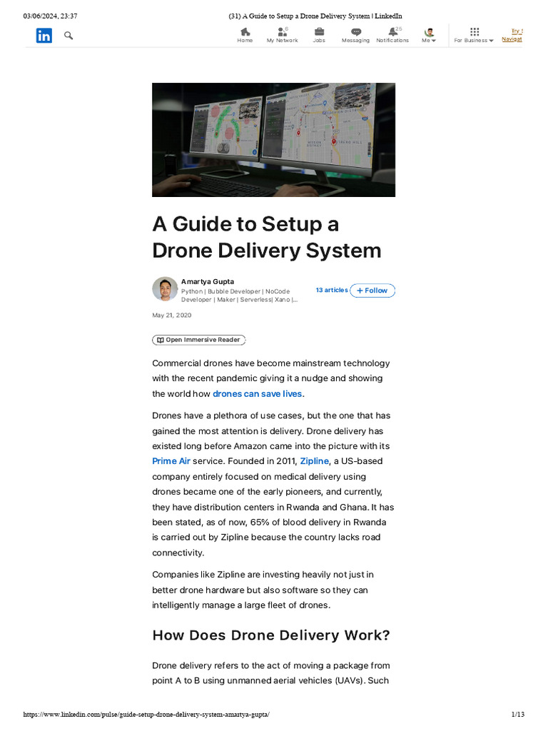 Drone Delivery System Setup Guide | PDF | Unmanned Aerial Vehicle ...