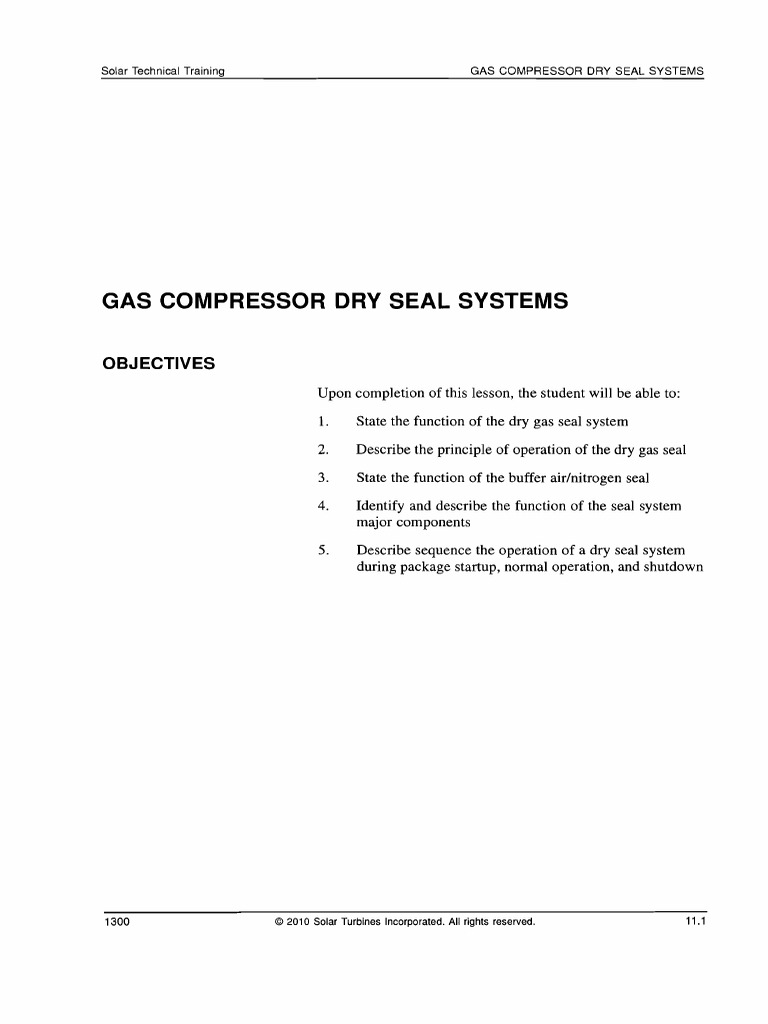 Understanding Gas Compressor Dry Seals | PDF | Valve | Pressure Measurement