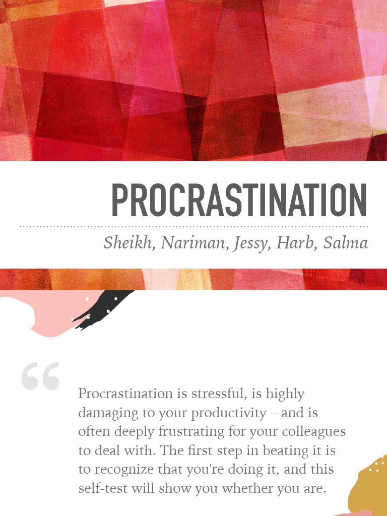 Procrastination | PDF | Professional Skills | Procrastination