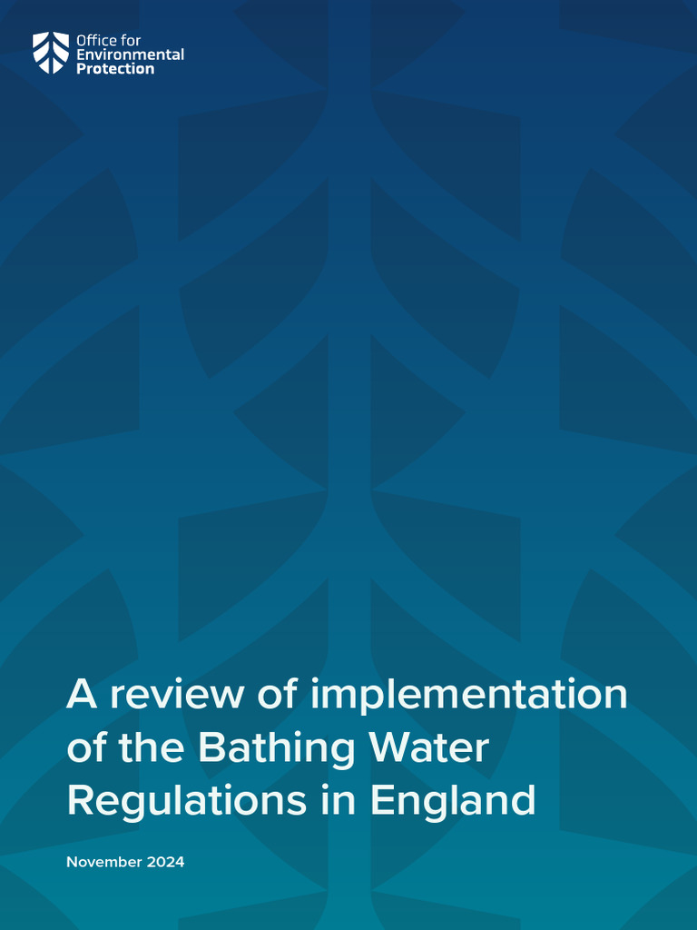 E03186003 - OEP Bathing Water England - Accessible | PDF | Directive ...