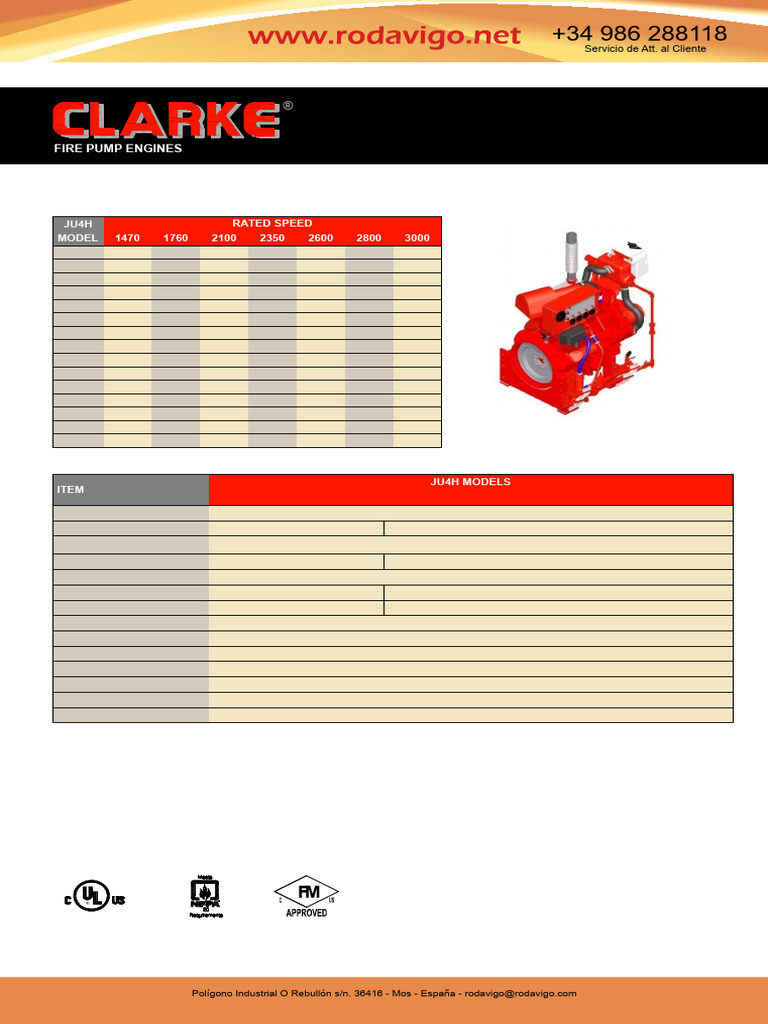 Motor Modelo Ju4h Clarke | PDF | Horsepower | Engines