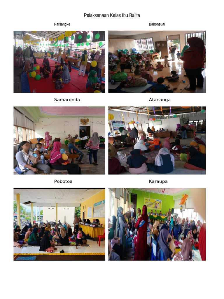 Pelaksanaan Kelas Ibu Balita Juli | PDF